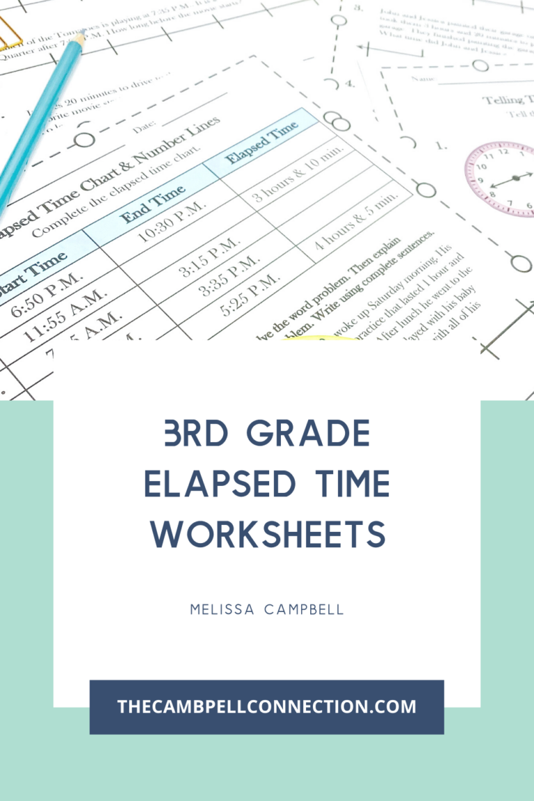 My Top 3 Ways to Practice 3rd Grade Elapsed Time - The Campbell Connection